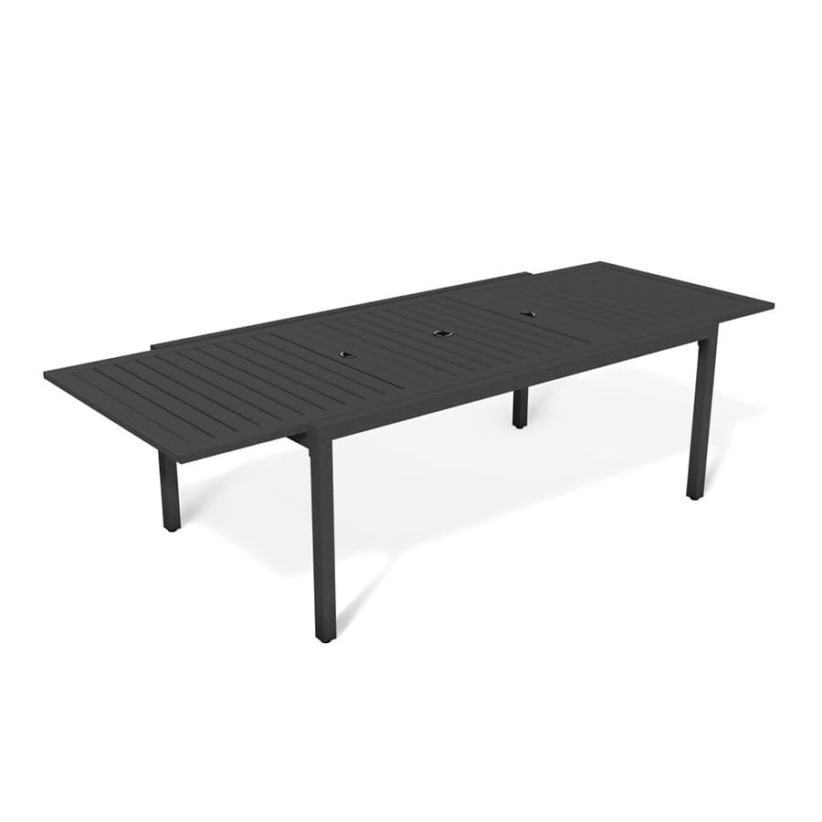 Table extensible Möbel avec dessus en lattes - Anthracite | Club ...