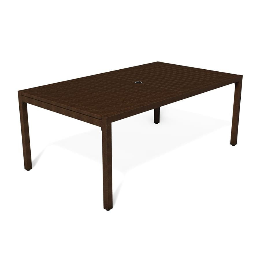Table extensible Möbel avec dessus en lattes - Cuivre | Club Piscine ...