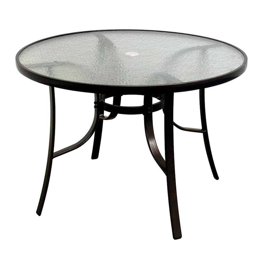 Table ronde San Andres 48" - Noir | Club Piscine Super Fitness