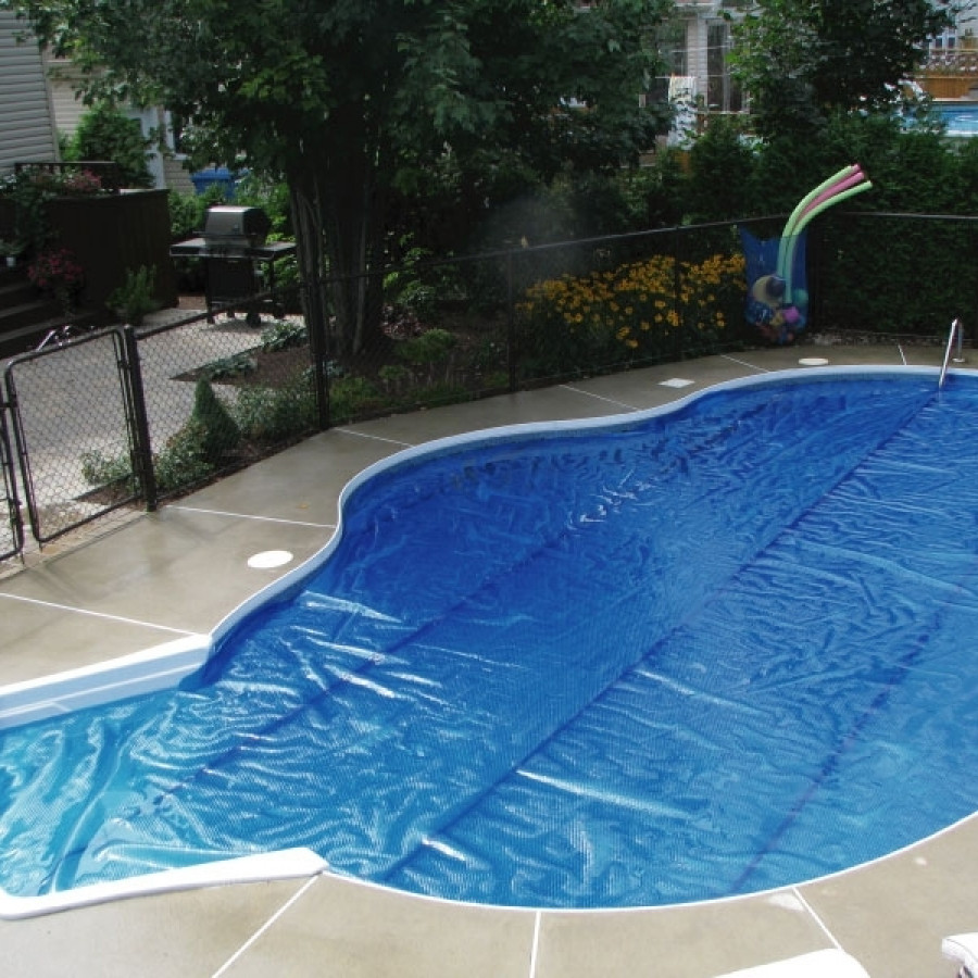 Toile Solaire Bleue 7mm Pour Piscine Hors Terre Ou Creusée 8 X 8