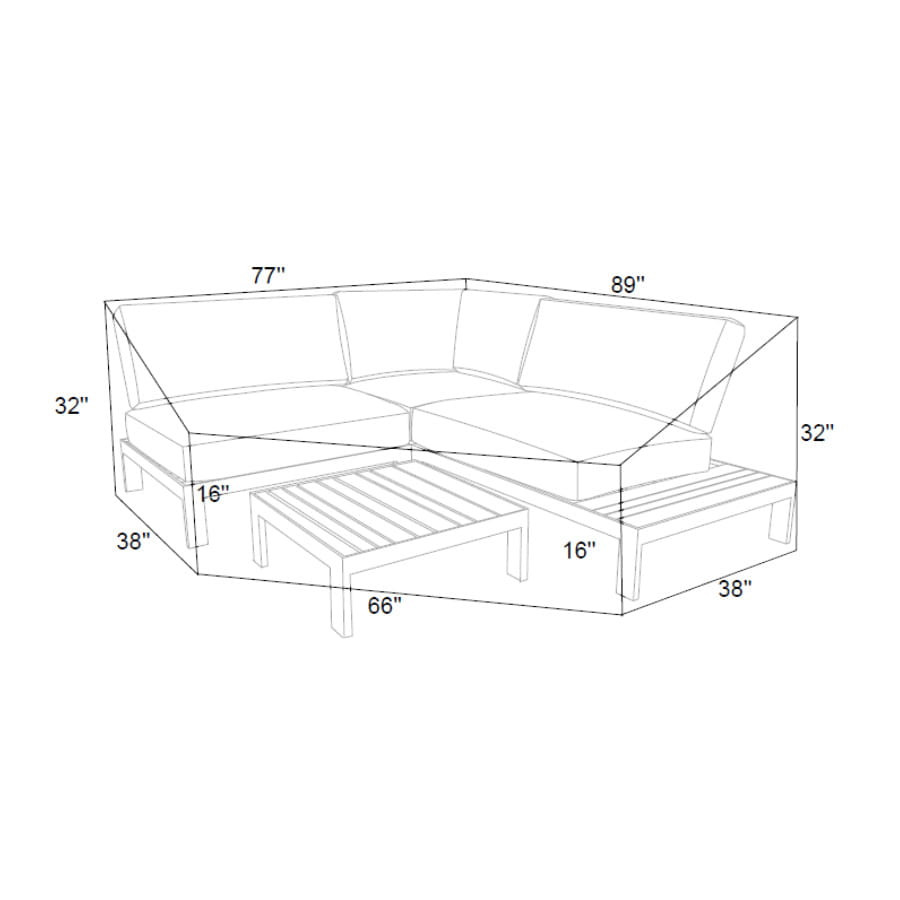 Housses de protection pour sectionnels - 89" x 77" x 32" | Club Piscine ...