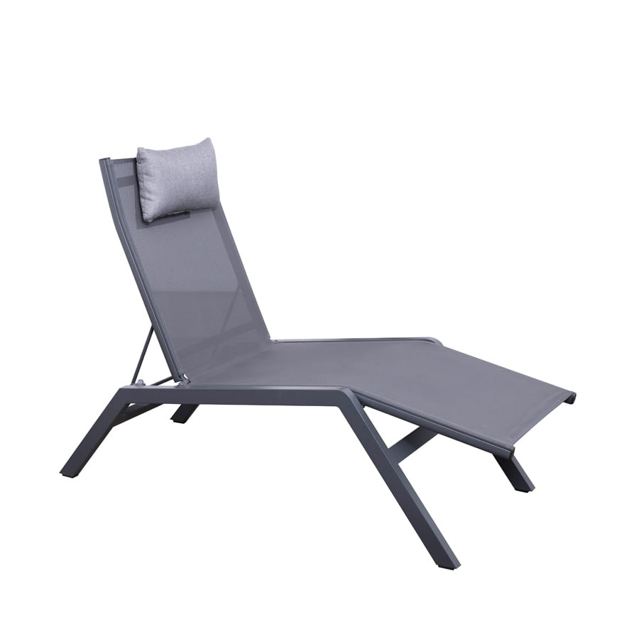 Chaise longue Trinity - Gris | Club Piscine Super Fitness