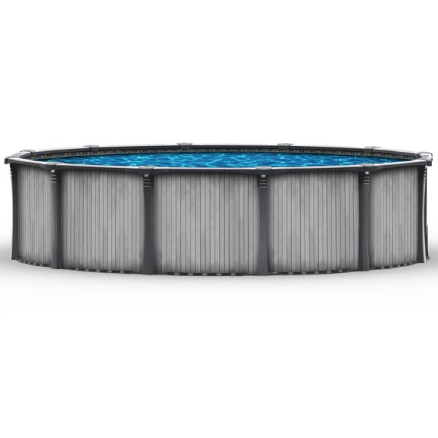 Rustica 18' round above ground pool | Club Piscine Super Fitness