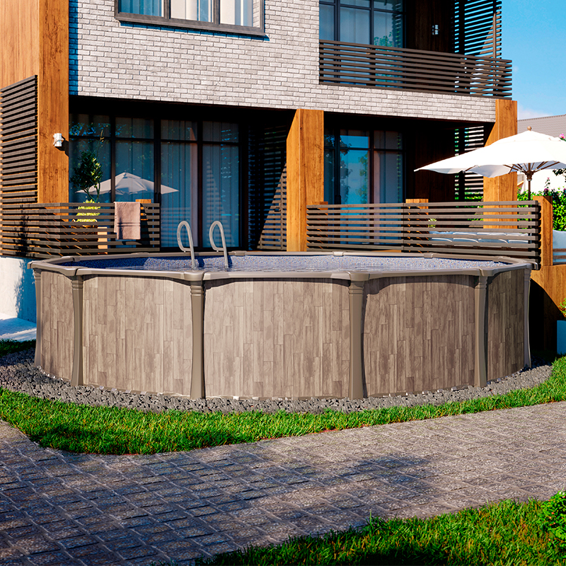 Dakota 24' round above ground pool | Club Piscine Super Fitness