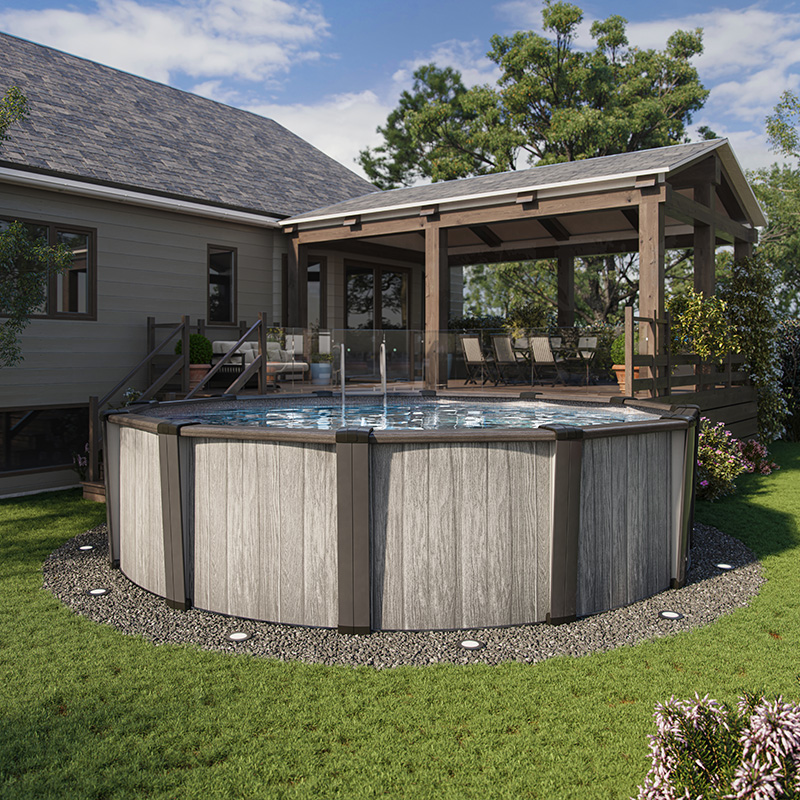 Maho 24' round above ground pool | Club Piscine Super Fitness