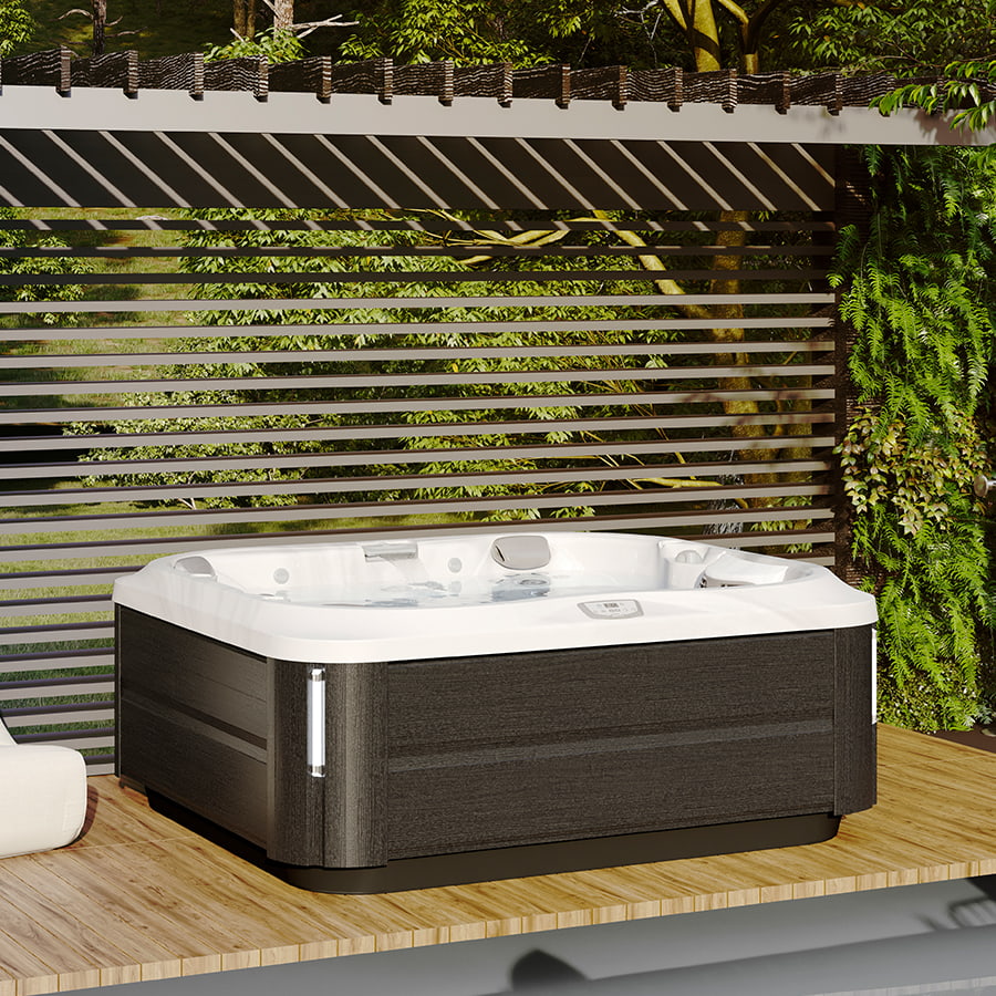 Spa Jacuzzi® J-355™ Modèle 2024 - Platinum - Smoked Ebony | Club Piscine Super Fitness