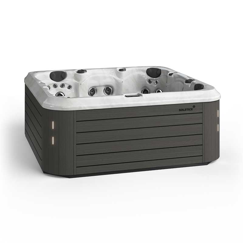 Solstice S520 Hot Tub 2024 Model - Sterling Silver - Grey