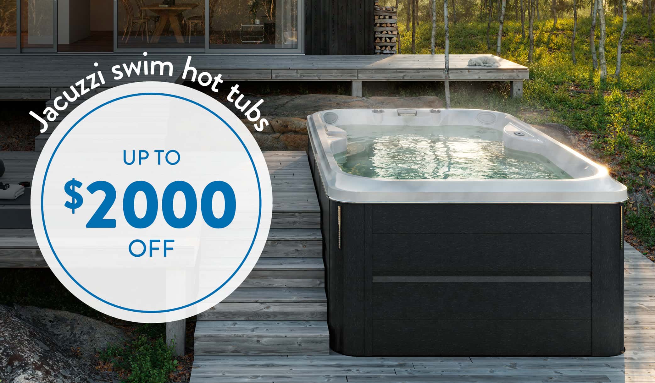 Jusqu'à 2000$ de rabais sur les spas de nage Jacuzzi