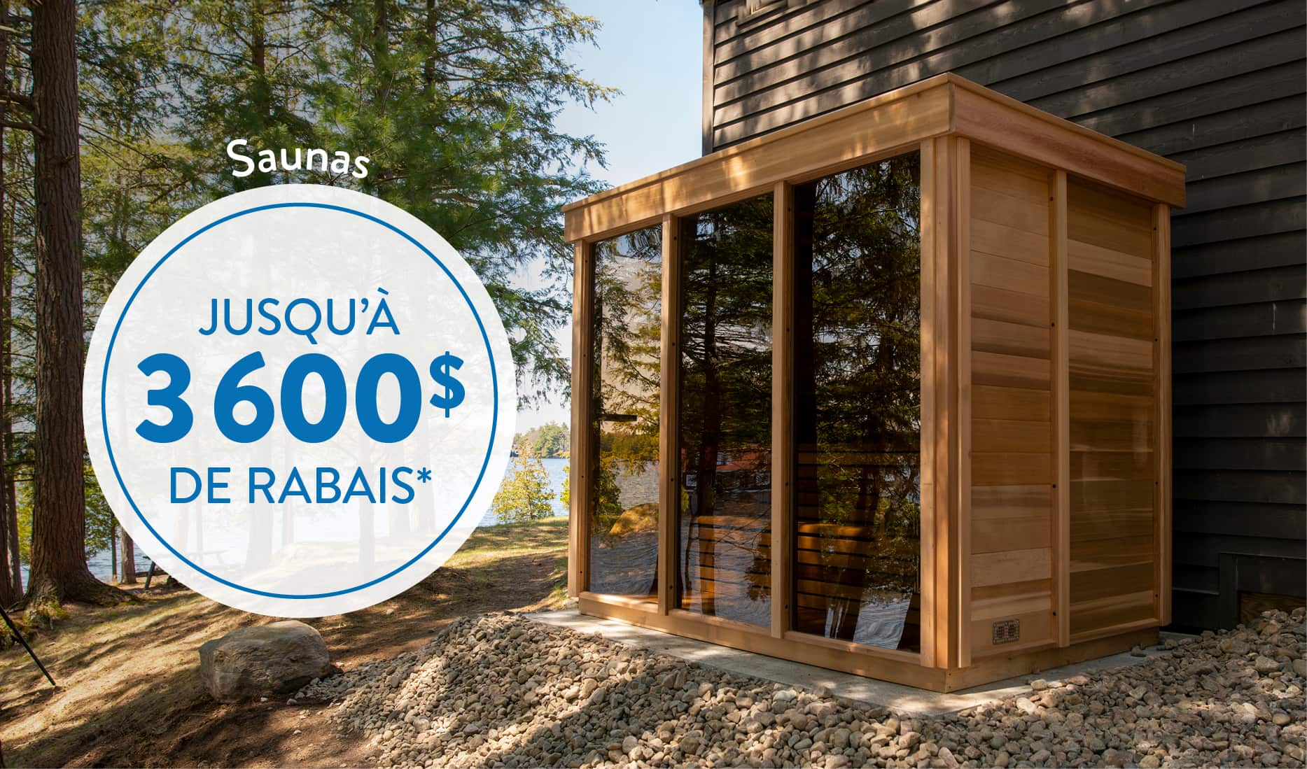 Up to $3,600 off saunas