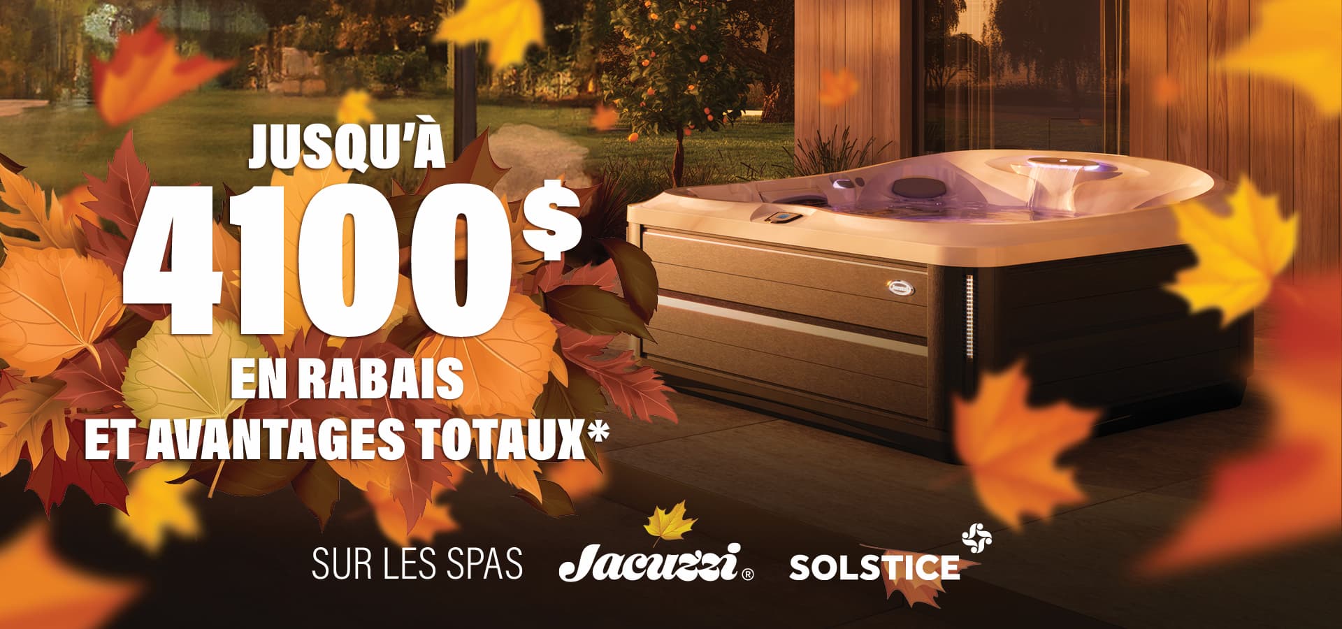 Promotion sur les spas de détente Jacuzzi