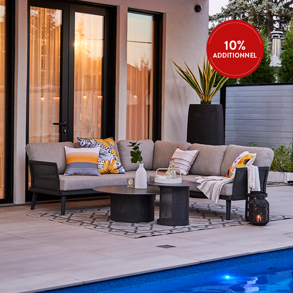 10% de rabais additionnel sur les sectionnels