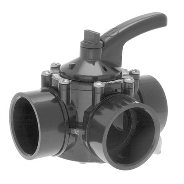 Hayward 3 Port 1.5 x 2 inch CPVC Ball Valve | Club Piscine Super Fitness