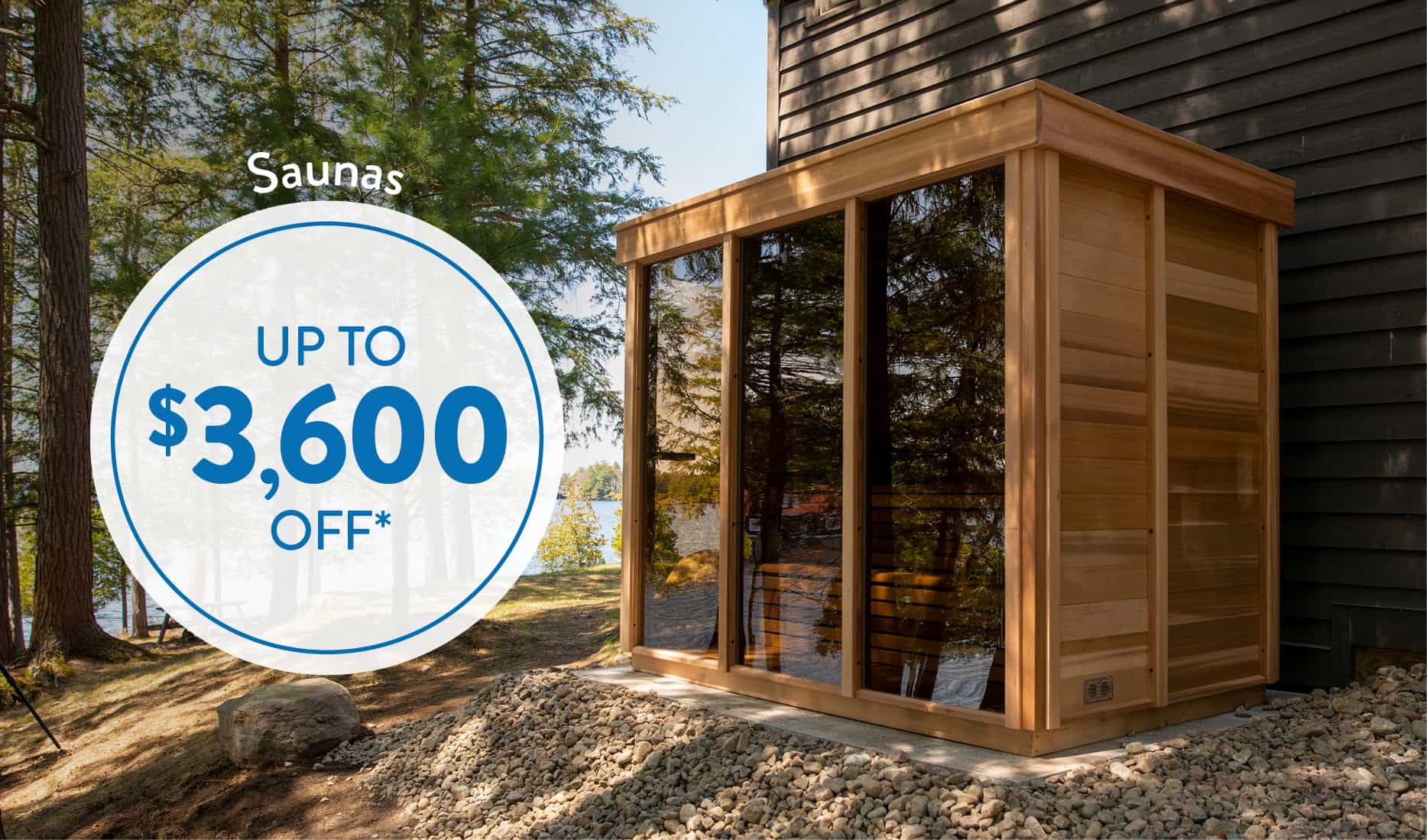 Up to $3,600 off saunas